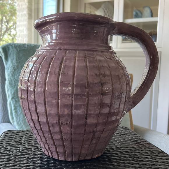 Pottery Barn | Accents | Pottery Barn Pitcher Vase Purple Lavender ...